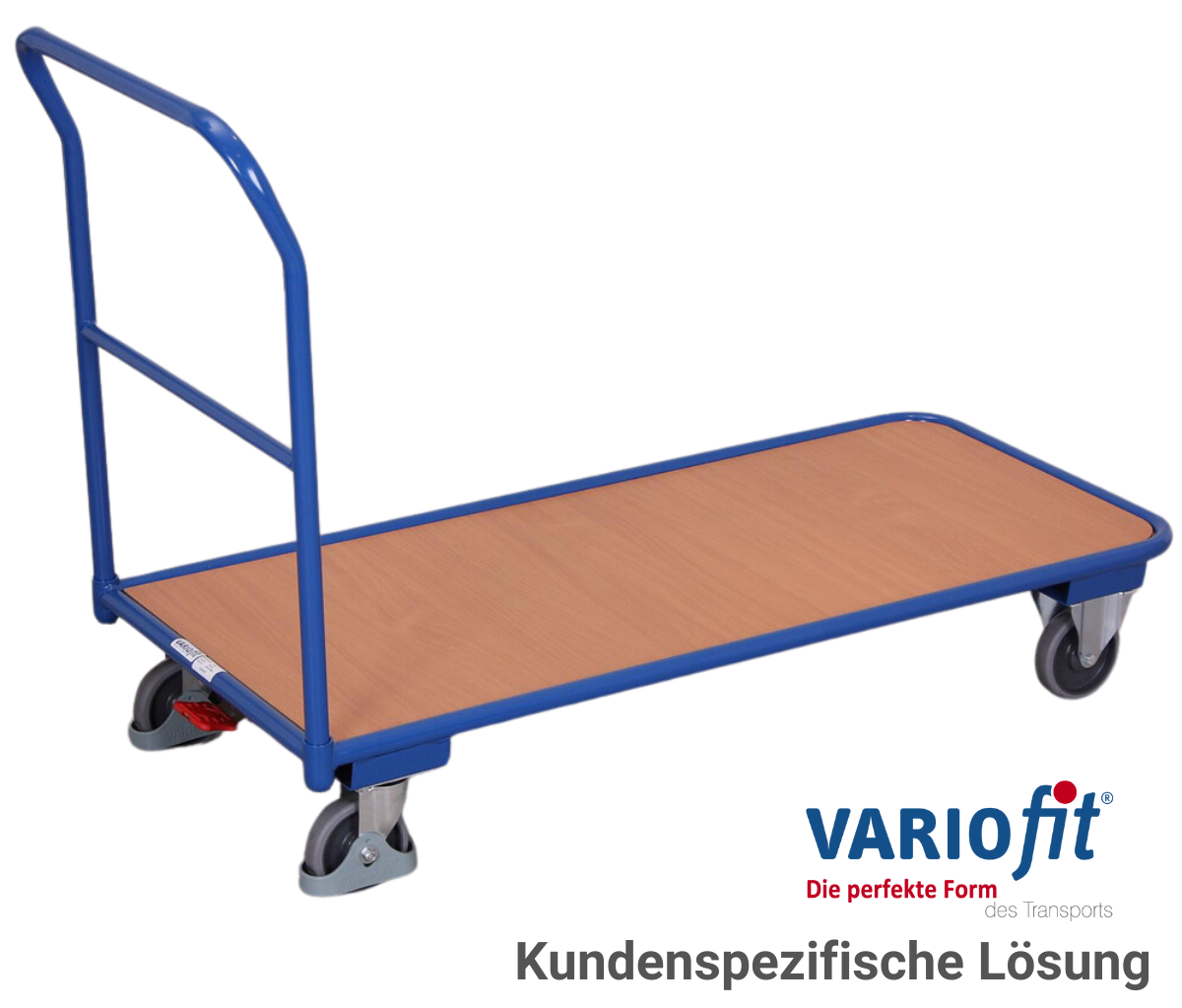 Push bar trolley | 880 x 500 | RAL 5010 | sw-500.100