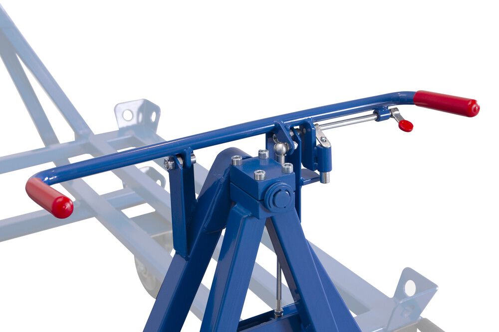 Support basculant pour chariot porte-palettes | RAL 7016 | sw-810.014/AG