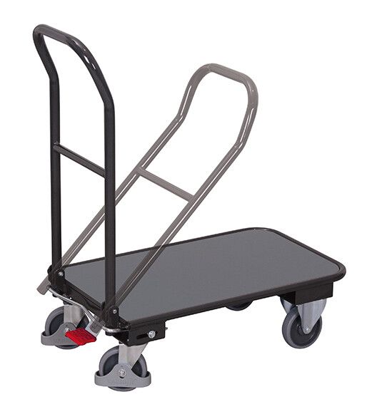 Folding pushbar trolley