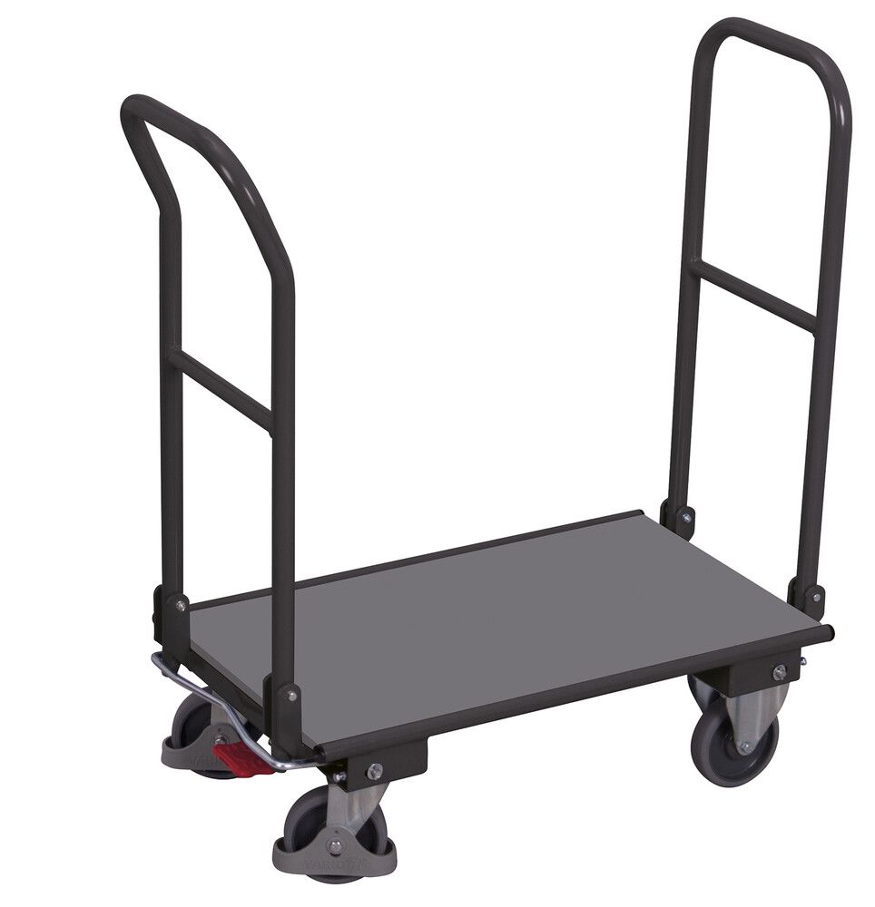 Folding pushbar trolley